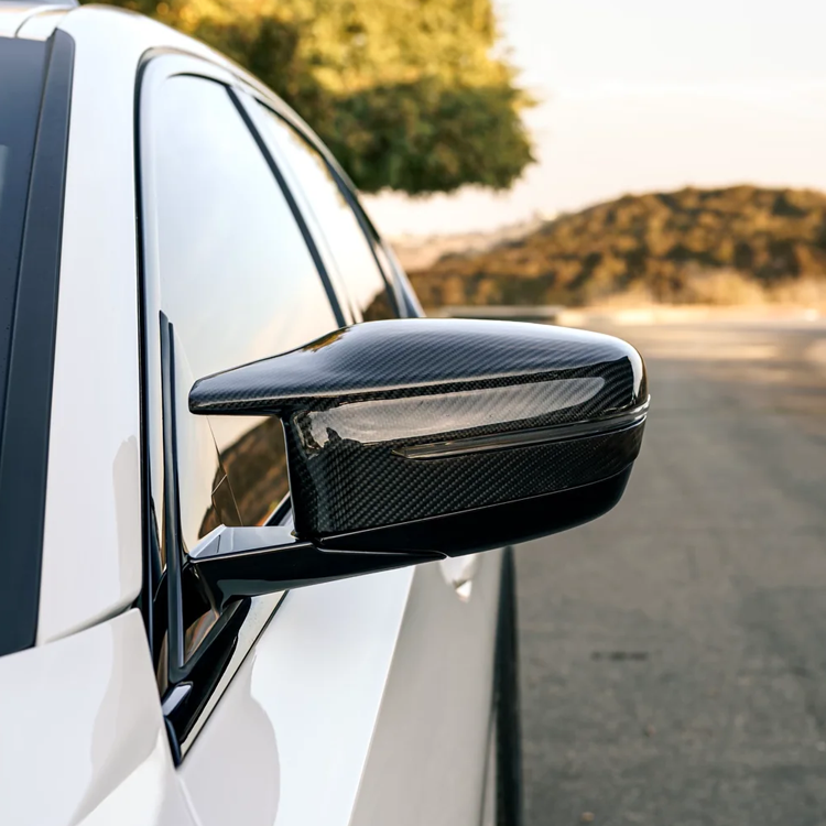 M-Performance Style Dry Carbon Fibre Mirrors Caps for BMW M2C F87 / M3 ...
