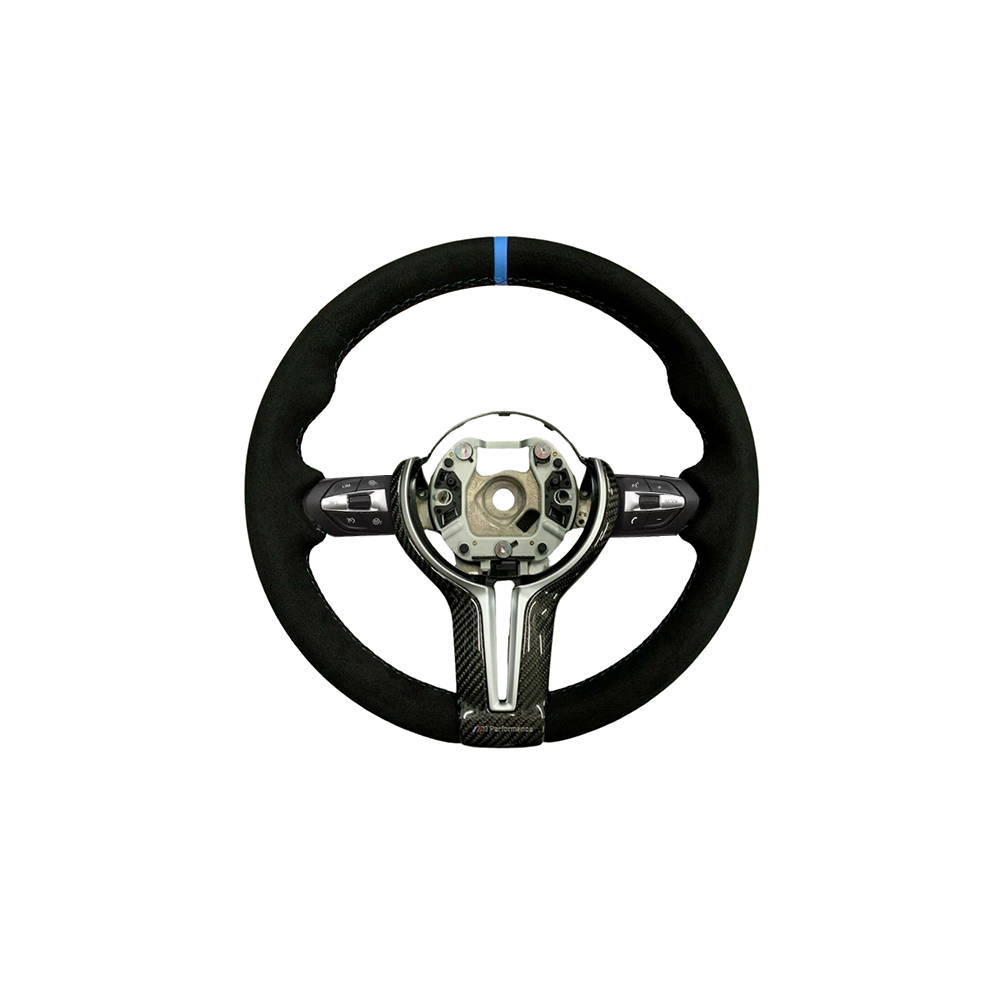 BMW M PERFORMANCE STYLE ALCANTARA STEERING WHEEL - F SERIES – OPEN THROTTLE