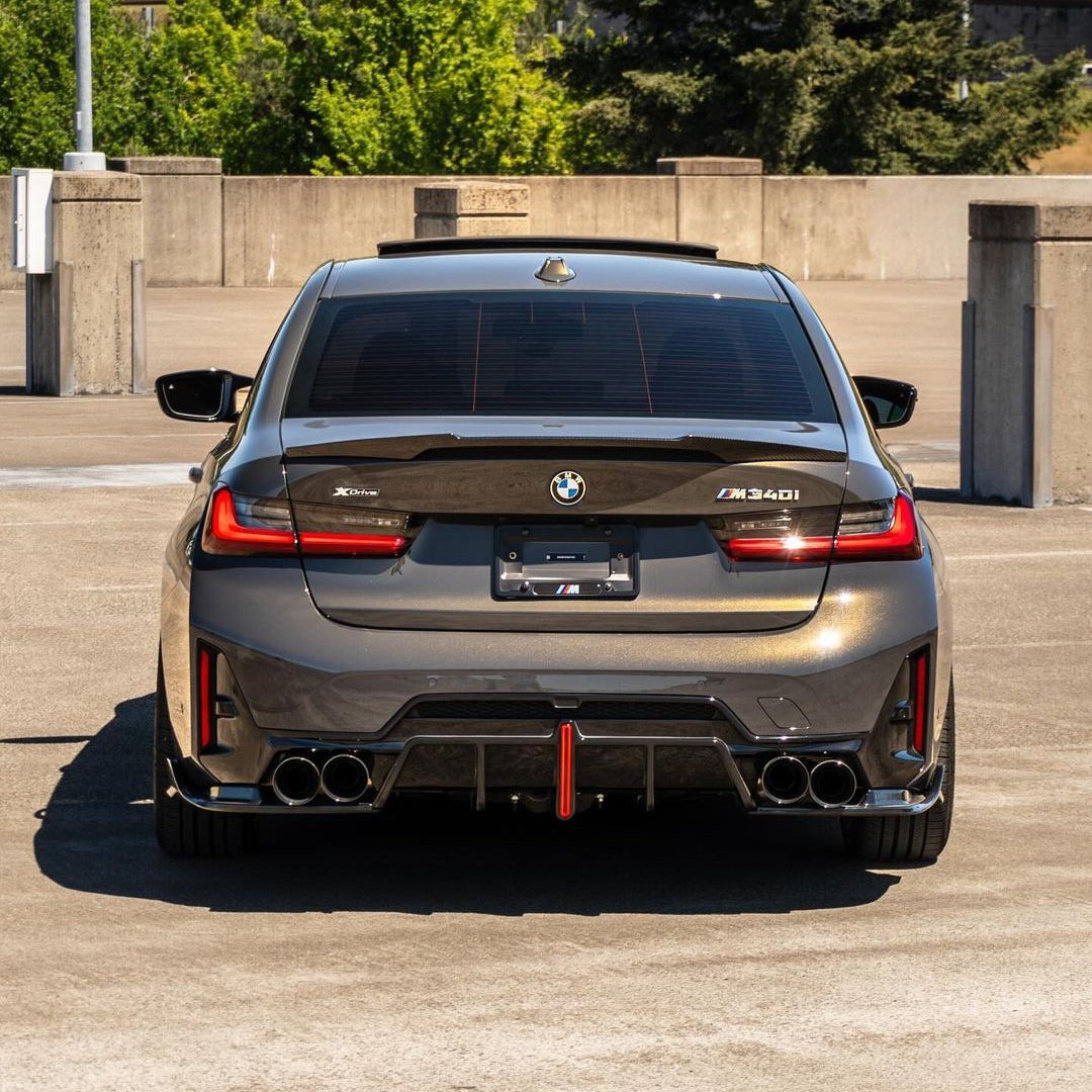 M4 STYLE CARBON FIBER TRUNK SPOILER FOR BMW G80 M3 / G20 3 SERIES ...