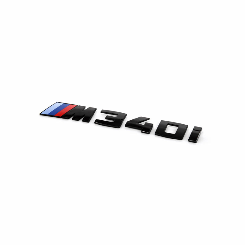 GLOSS BLACK TRUNK EMBLEM FOR BMW G20 M340i – OPEN THROTTLE